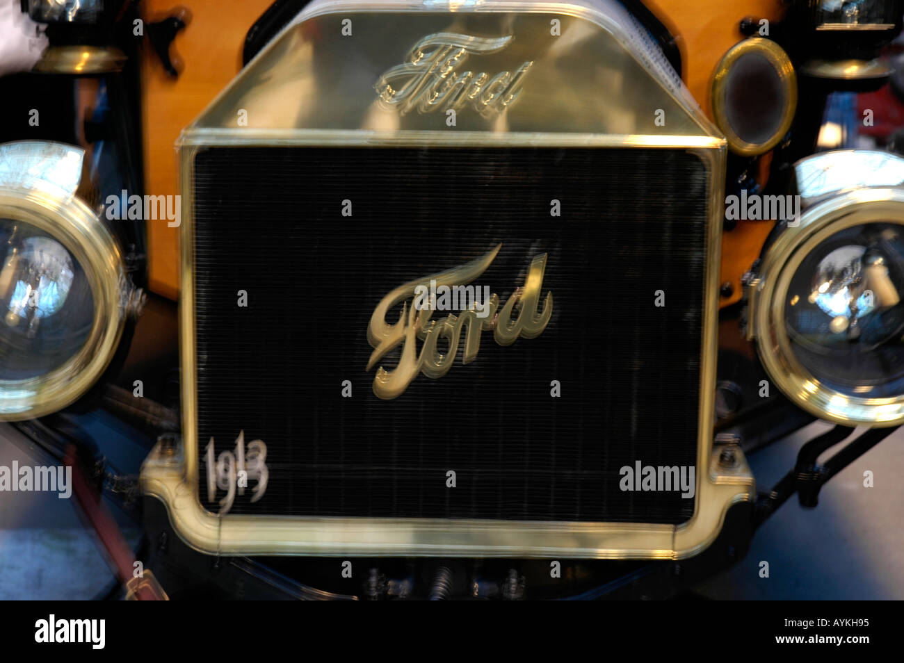 Ford T radiator grill Stock Photo - Alamy