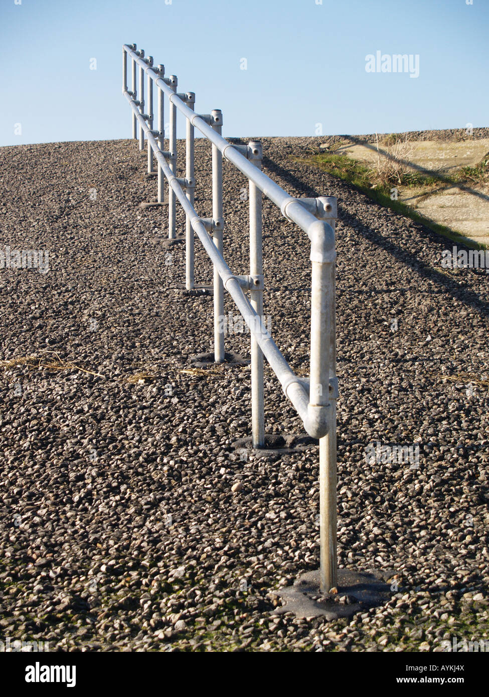 modern barrier boat launching handrail slipway Stock Photo - Alamy