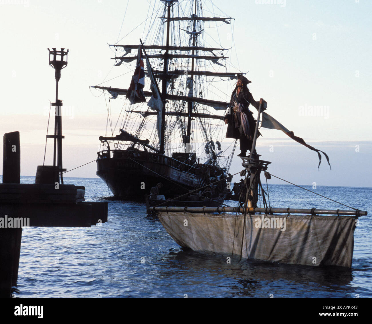The curse of the black pearl 2003 johnny depp hi-res stock photography ...