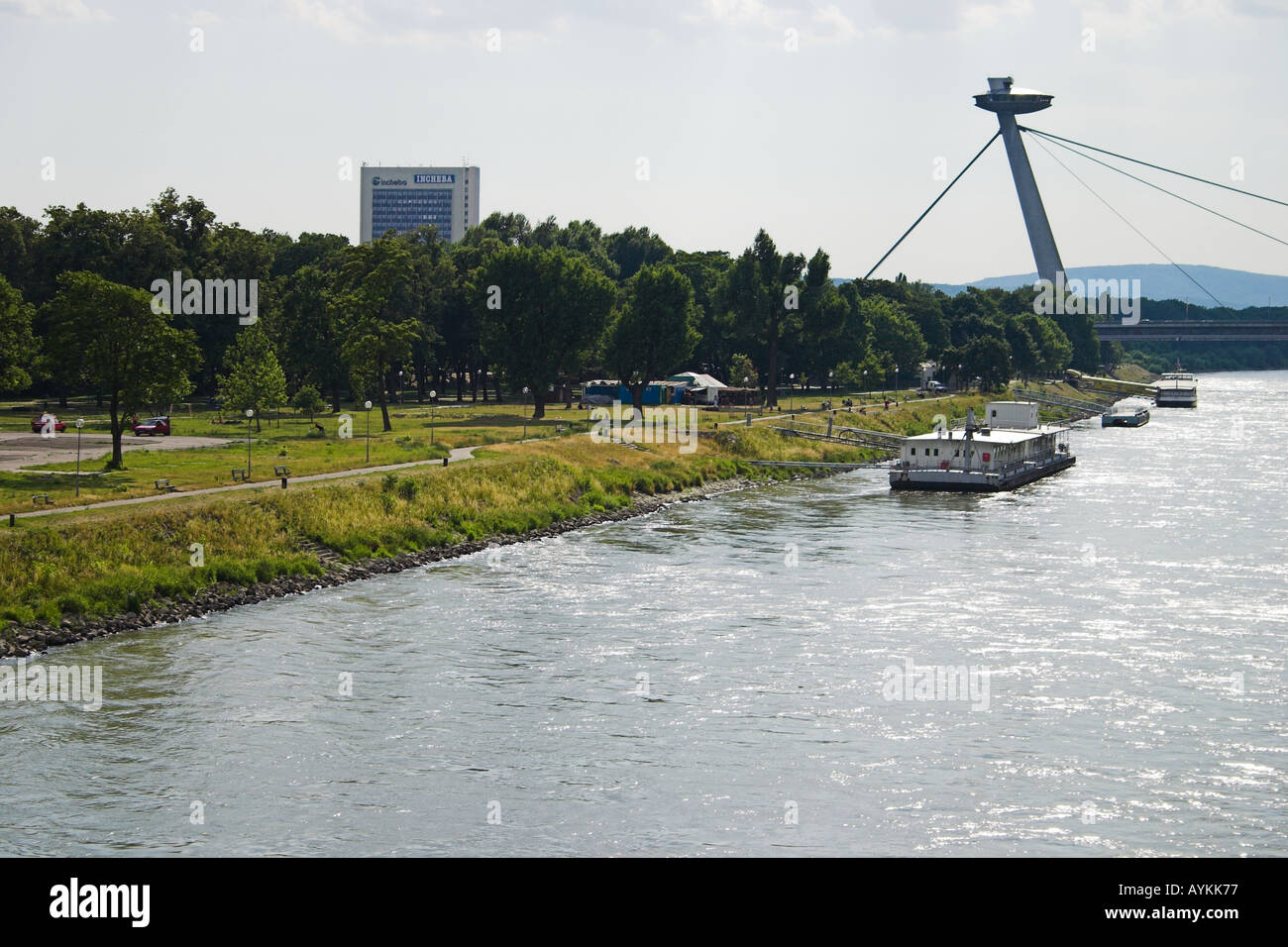 River Danube - Dunaj in Bratislava Slovakia Stock Photo - Alamy