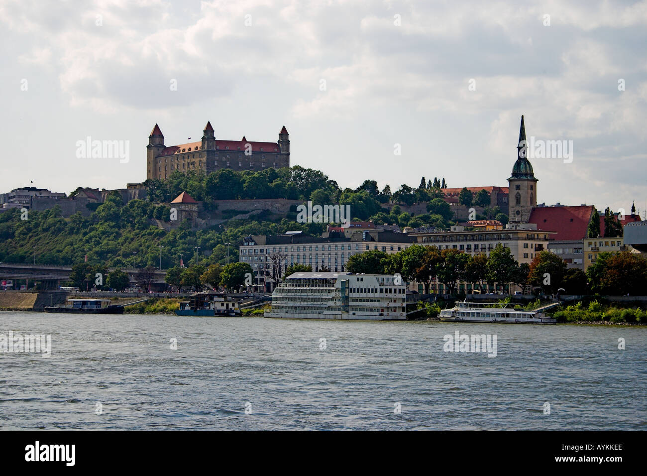 Bratislava castle novy bridge hi-res stock photography and images - Alamy