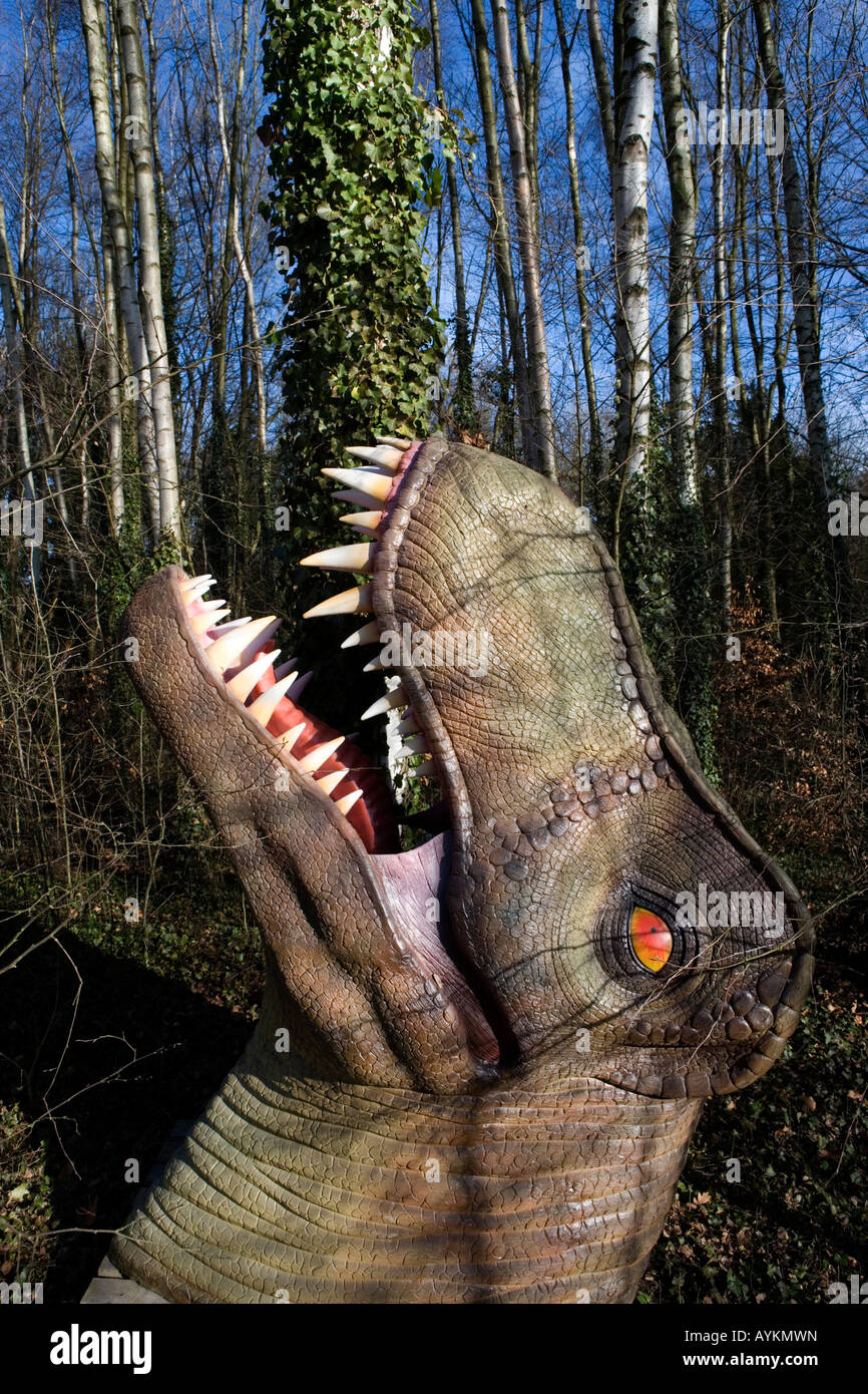 Saurier in Park Mondo Verde Dinosaur at the pleasure grounds of Mondo ...