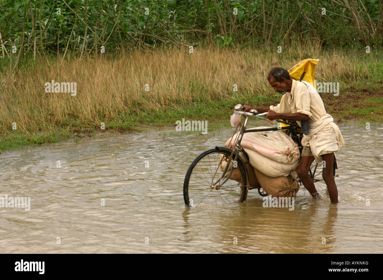 Monsoon season in the South Eastern Tarai plains which stretch the ...