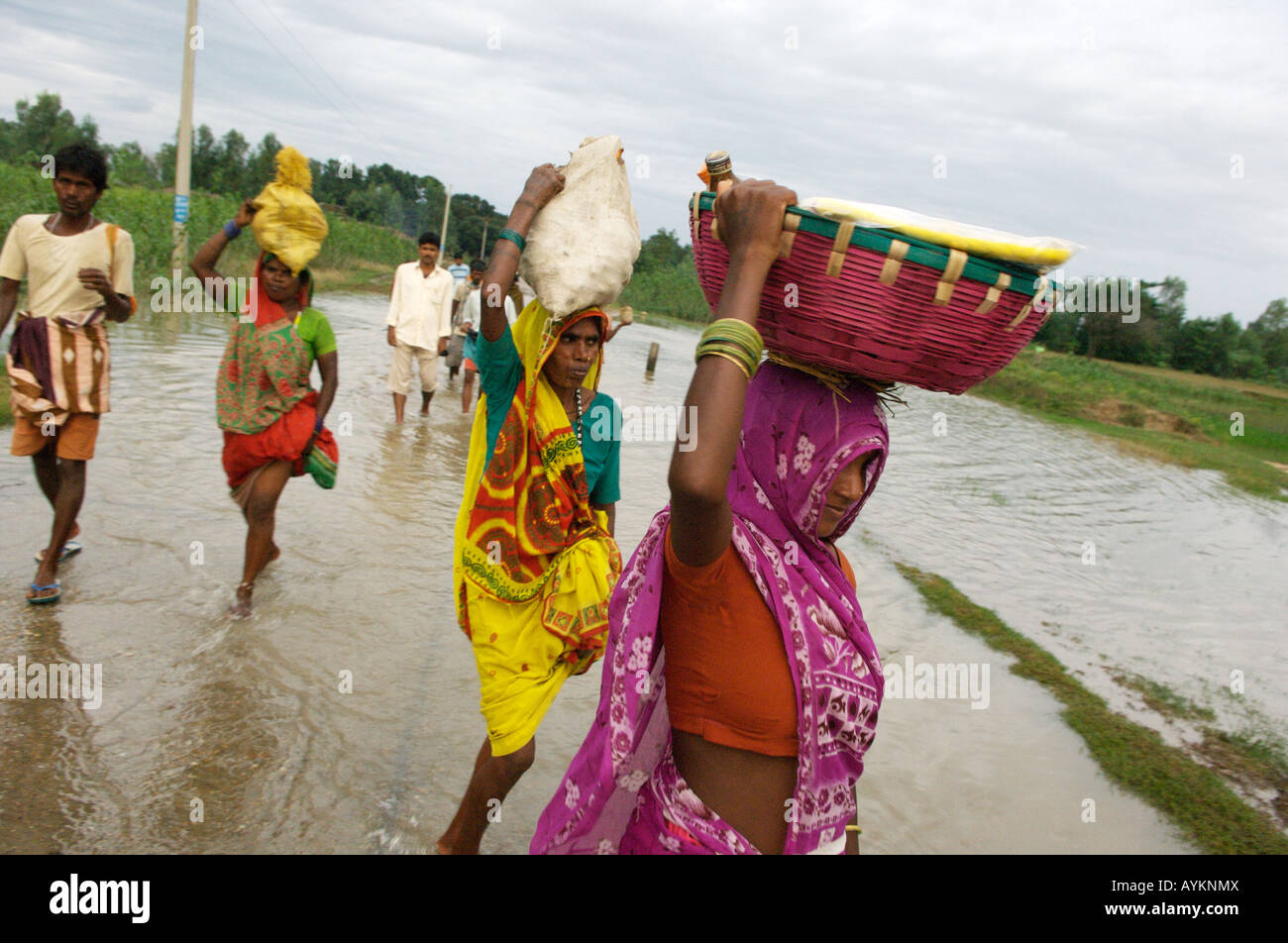 Monsoon season in the South Eastern Tarai plains which stretch the ...