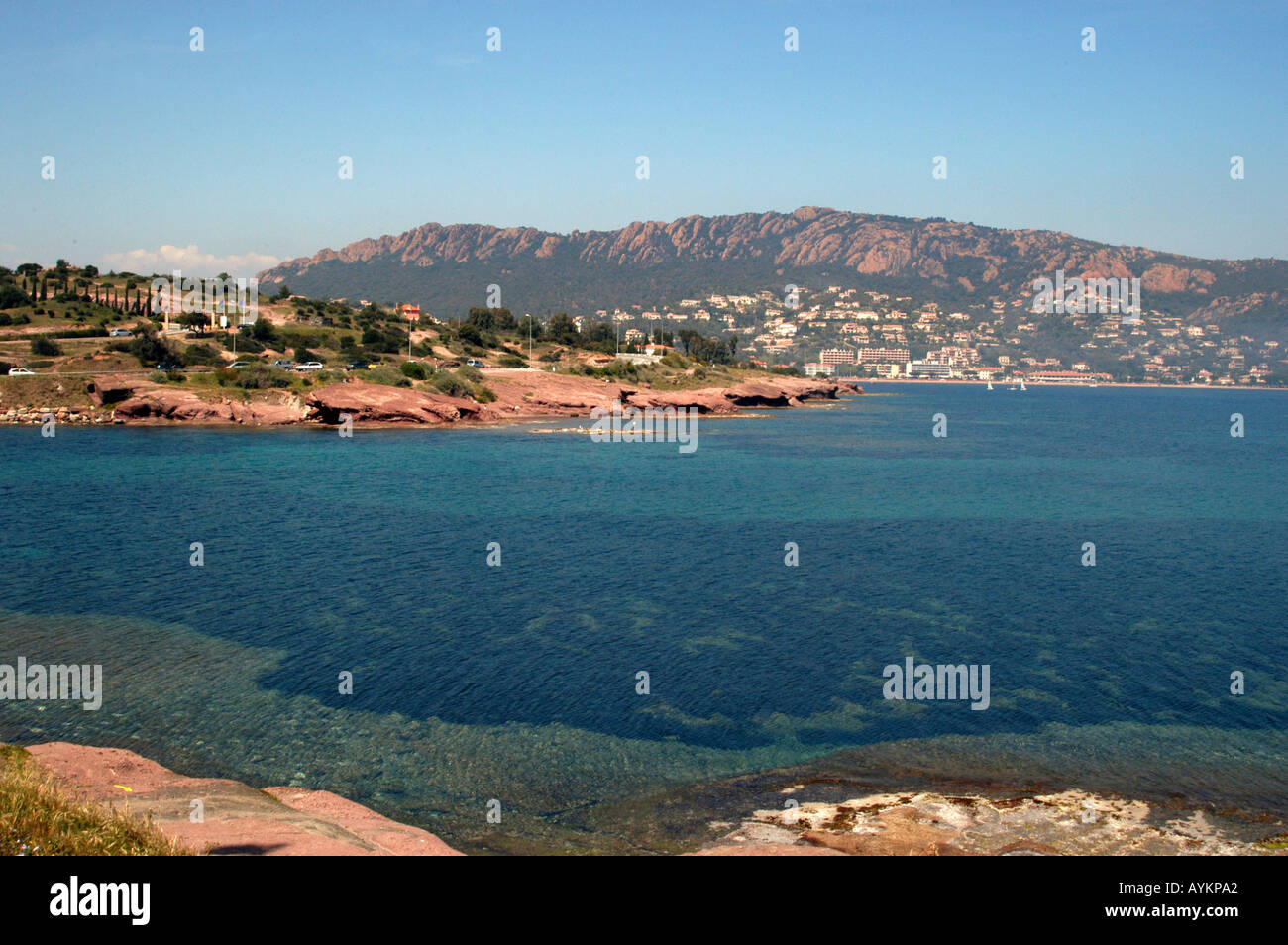 Agay and the Esterel range on the Cote d'Azur, France Stock Photo - Alamy