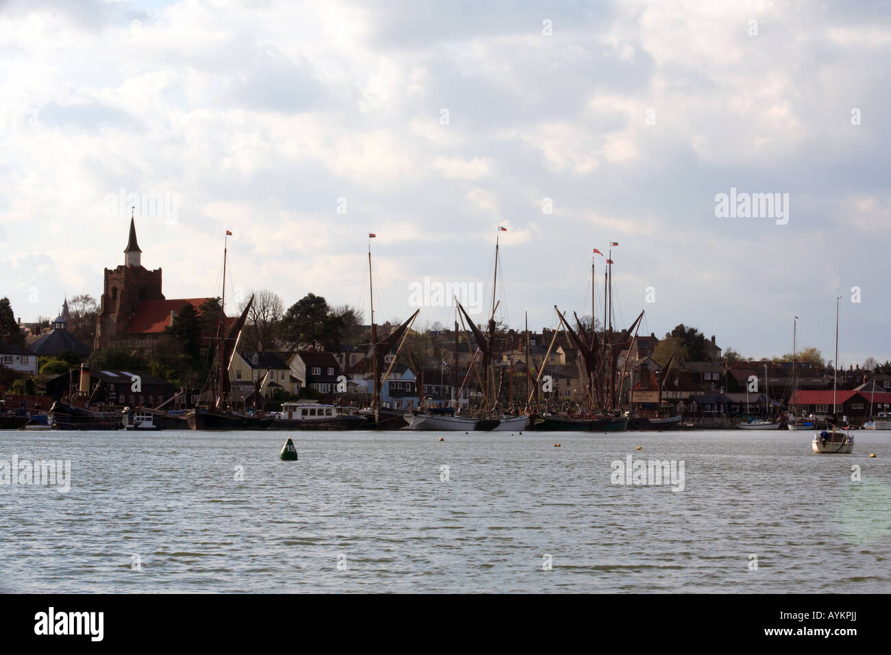 united kingdom essex maldon view of village and quay Stock Photo - Alamy