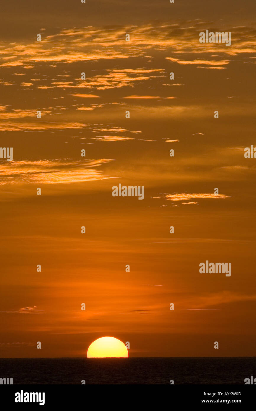 Sunset at Mapia Atoll, West Papua, Indonesia Stock Photo - Alamy