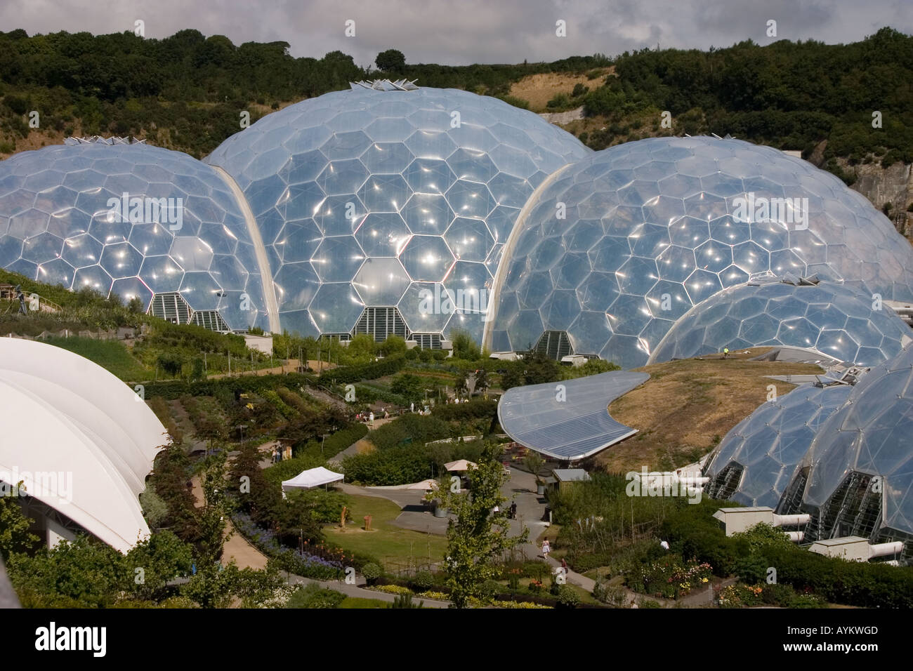 domes at the eden project Stock Photo - Alamy