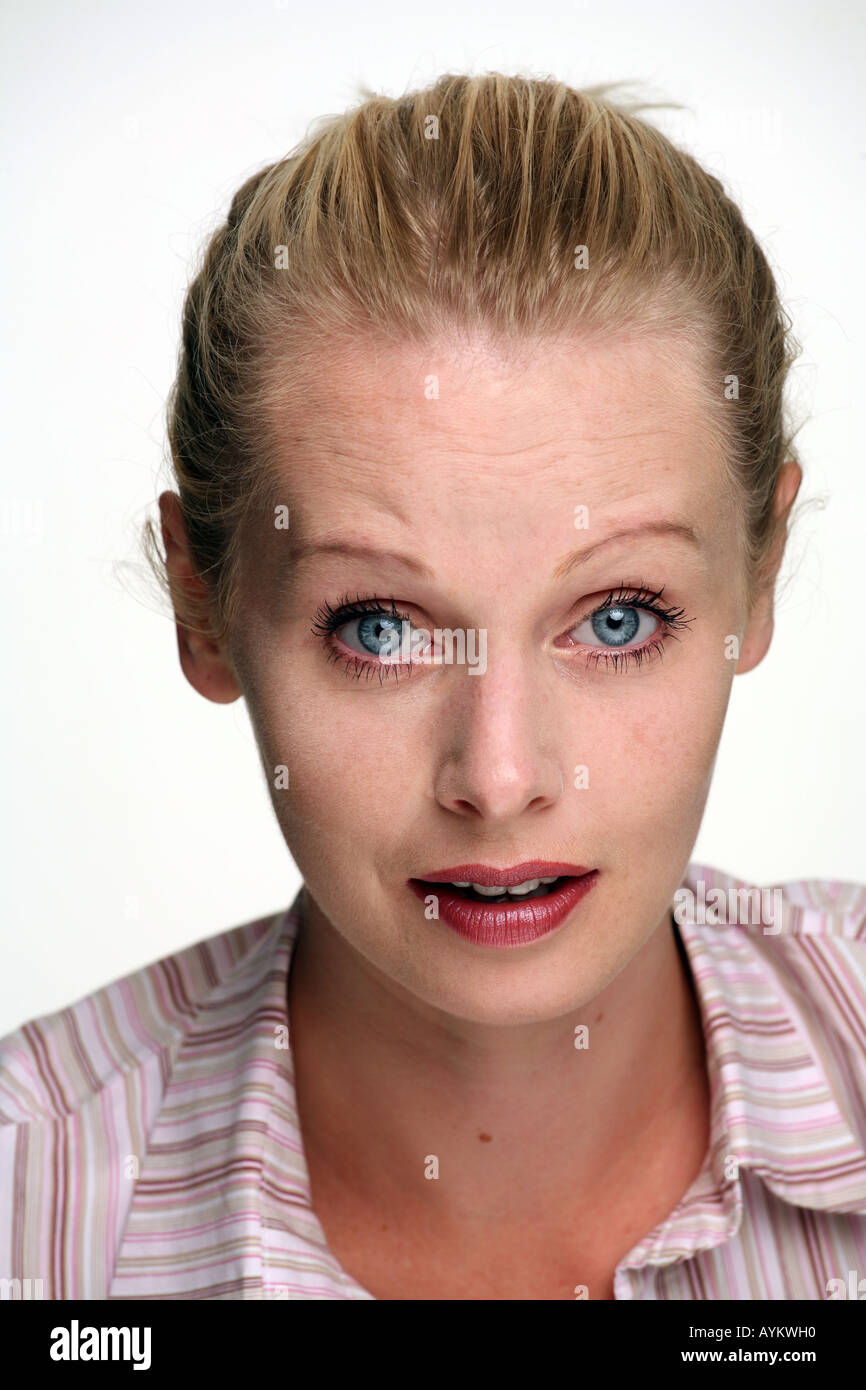 Young woman incredulous expression hi-res stock photography and images ...