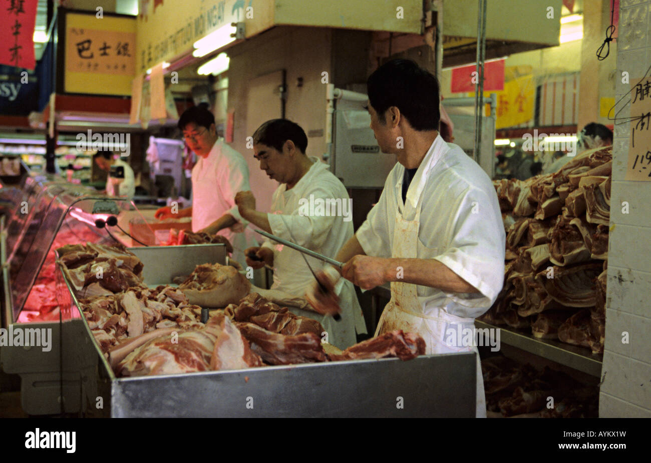 Butcher shop chinatown hi-res stock photography and images - Alamy