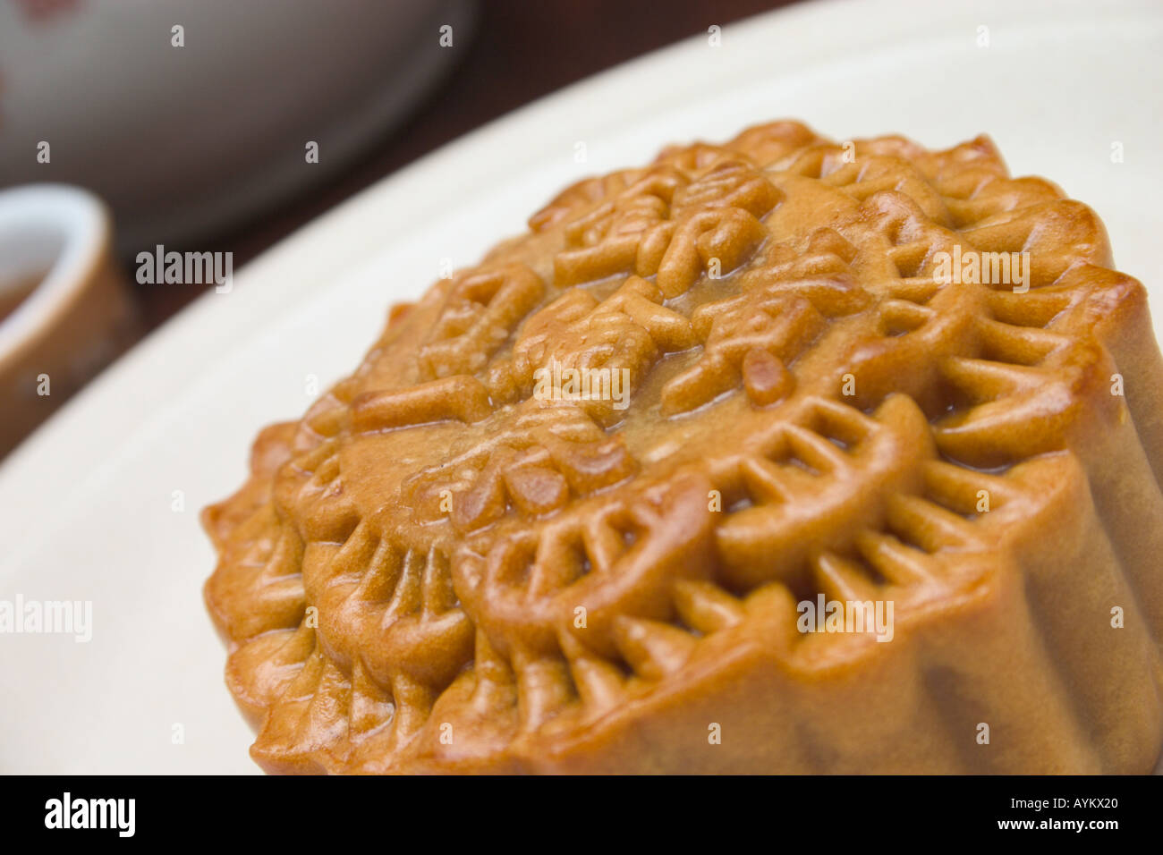 mooncake associated with the Chinese Mooncake or Mid-autumn festival ...