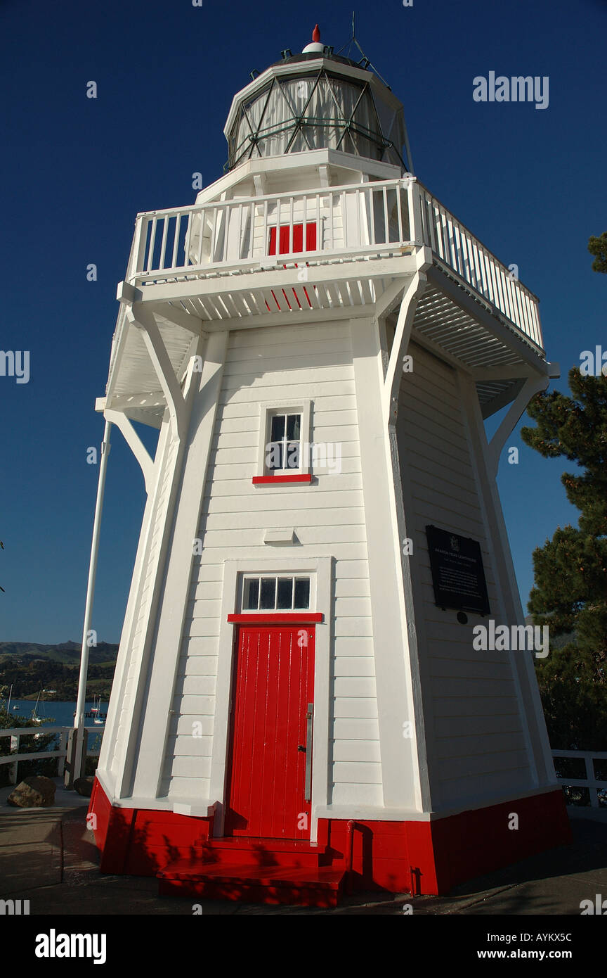 Wooden lighthouse new zealand hi-res stock photography and images - Alamy