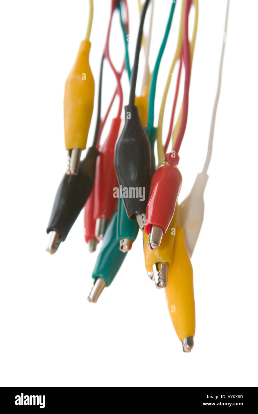 Electrical crocodile clip hi-res stock photography and images - Alamy