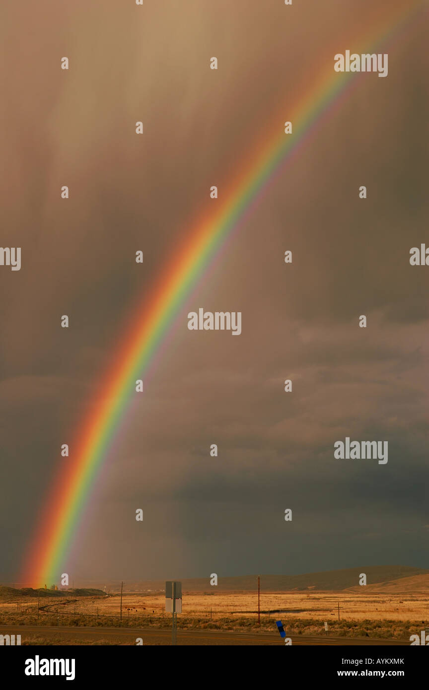 Rainbow storm stormy weather raining color hi-res stock photography and ...