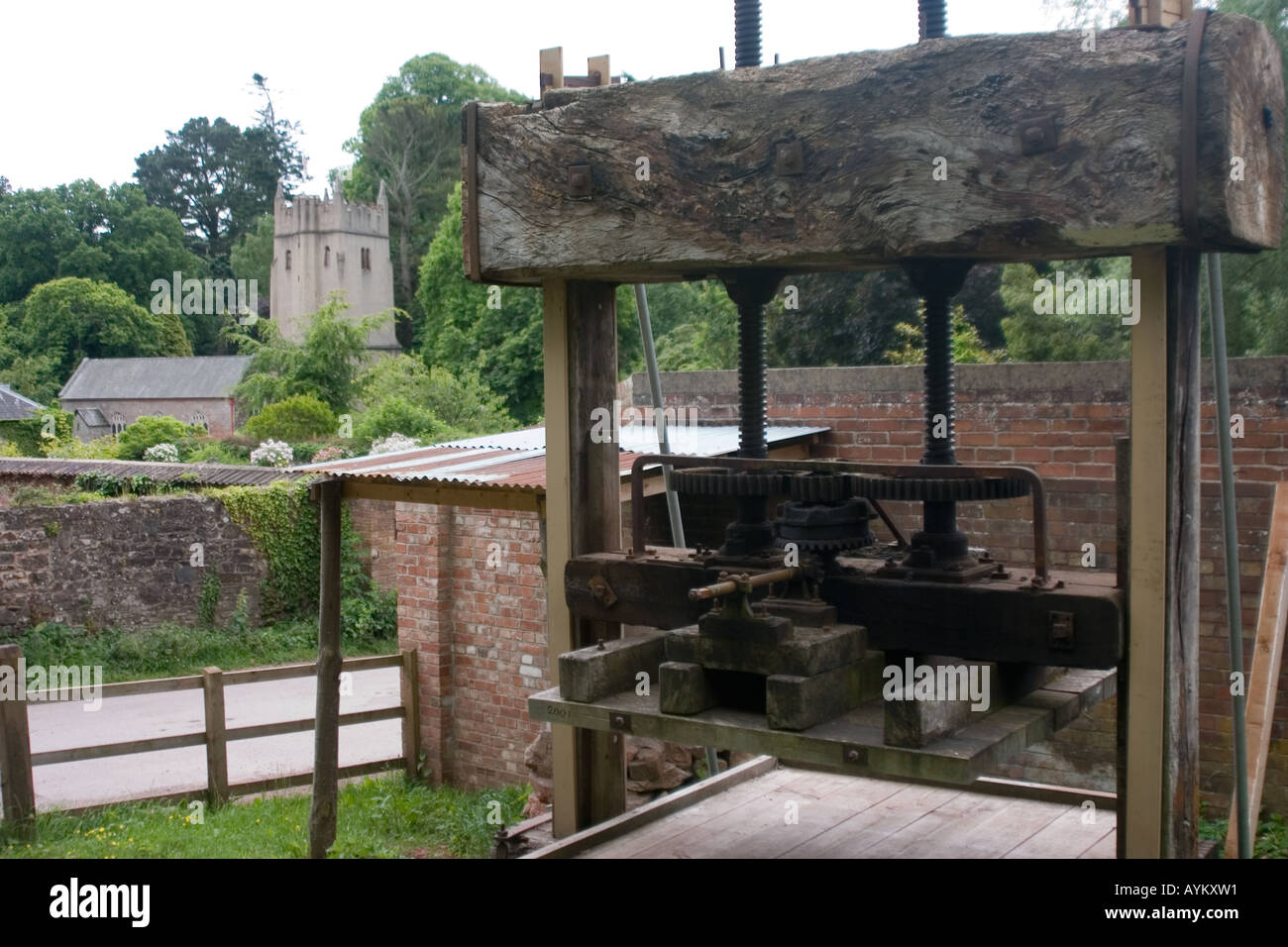 Old cider press in devon hi-res stock photography and images - Alamy