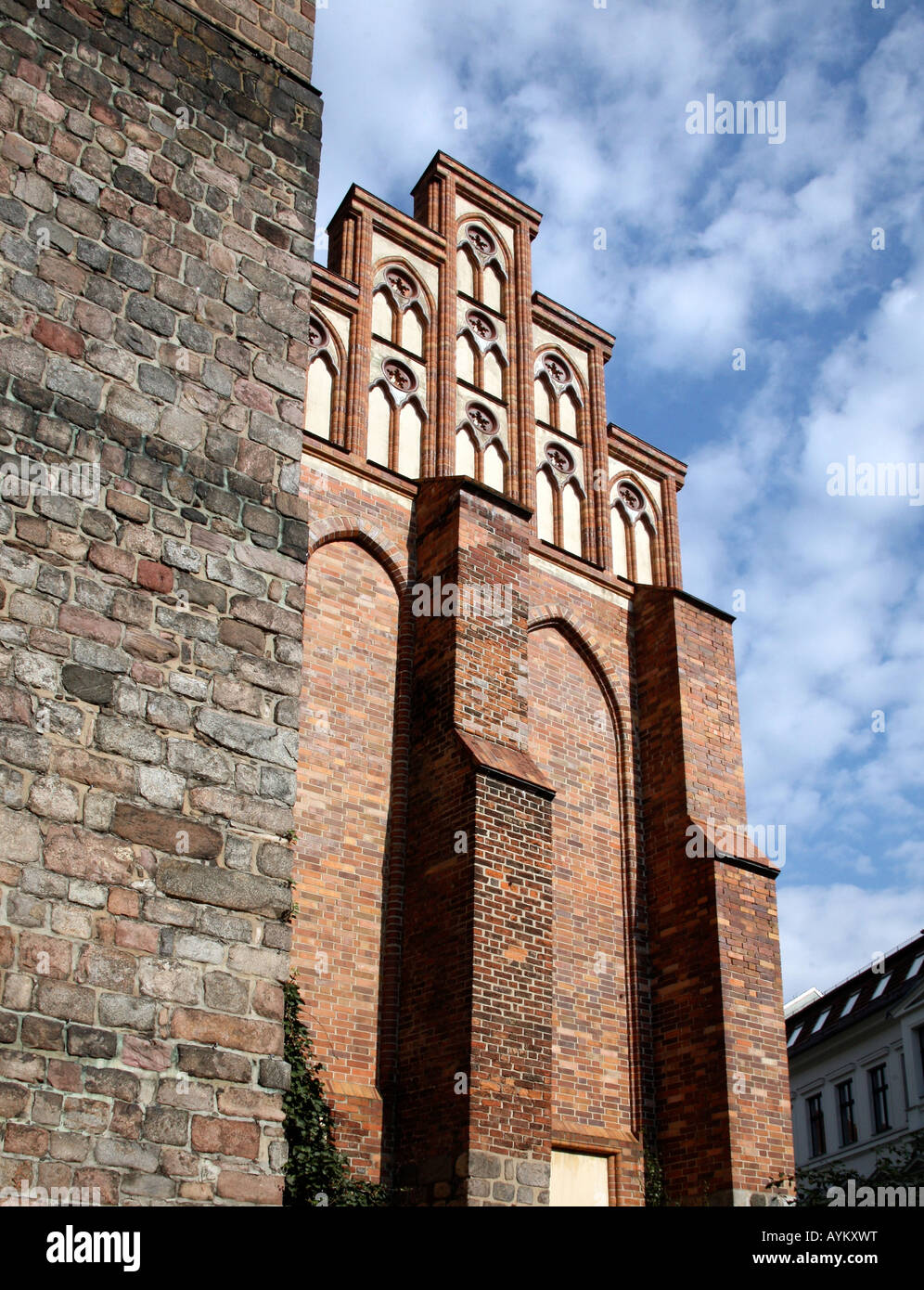 Imposing German building capped with artistic design tower Stock Photo ...