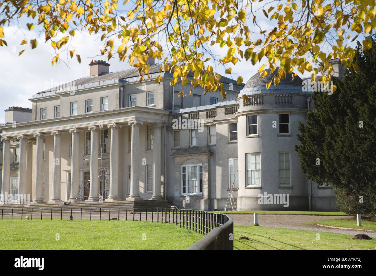 Shugborough Mansion House NGS Garden Autumn Formal Front of House Stock ...