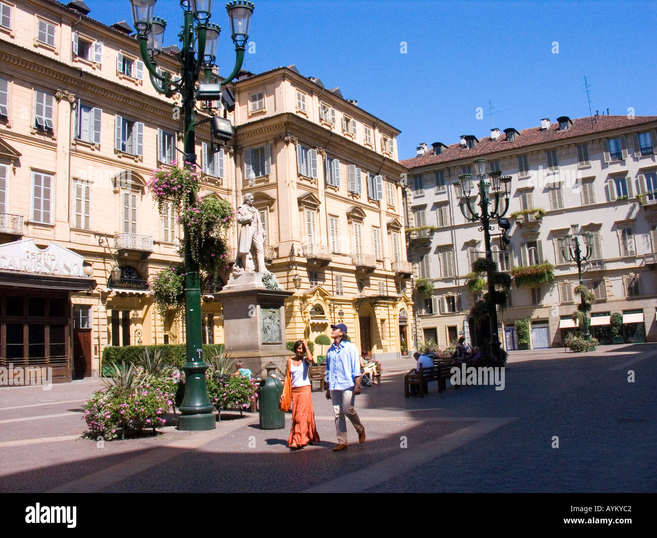 Turin , Italy , Piazza Carignano Stock Photo - Alamy