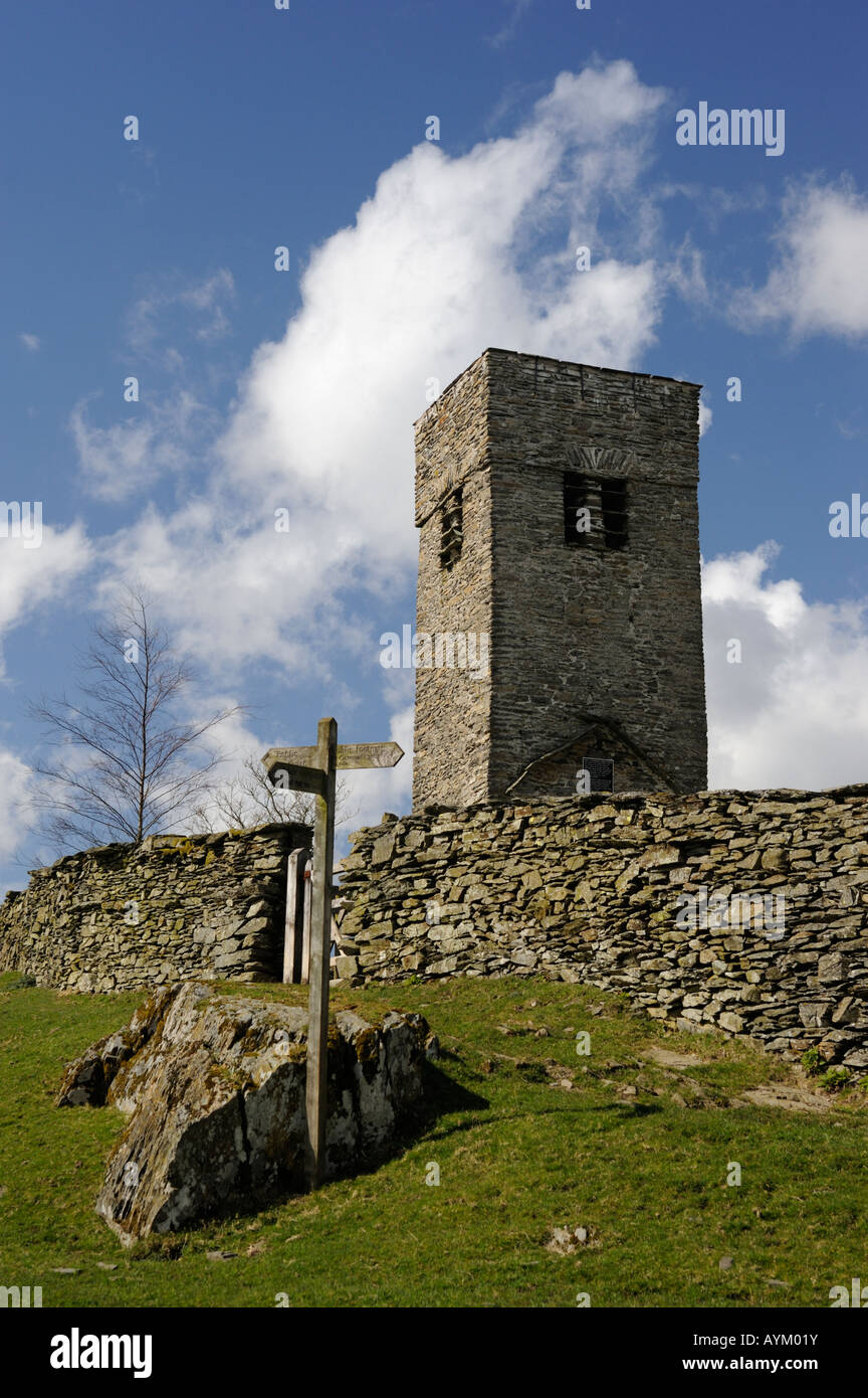 Tower of the old Church of Saint Catharine , Crook . Lake District ...