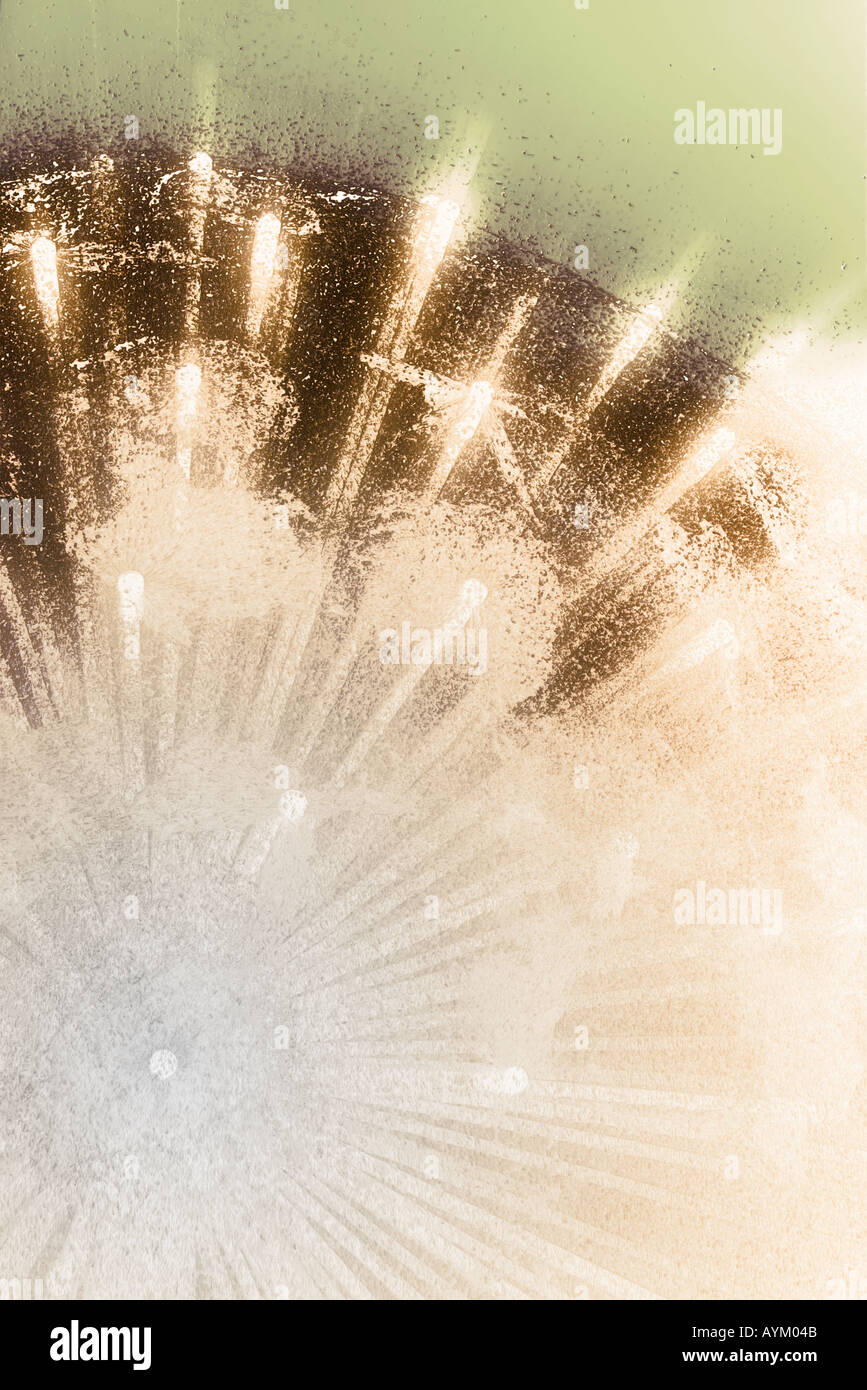 Artistic Illustration of an exploding atom Stock Photo - Alamy