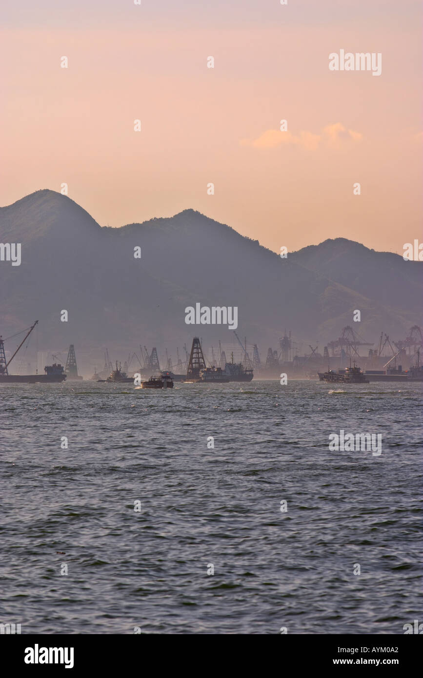 A view across Victoria Harbor Hong Kong China Stock Photo - Alamy