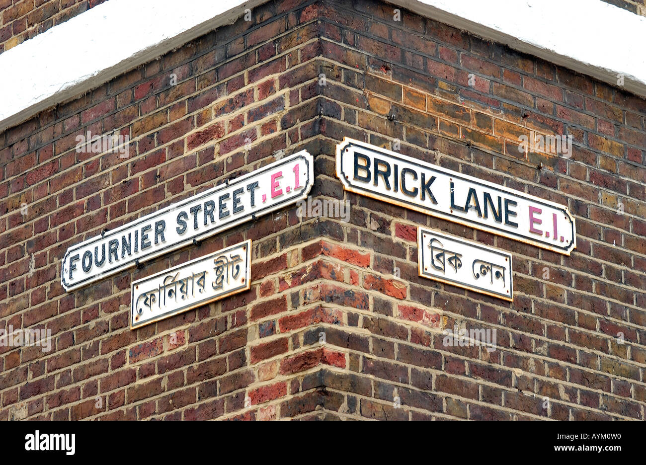 Brick Lane road sign London UK Stock Photo - Alamy