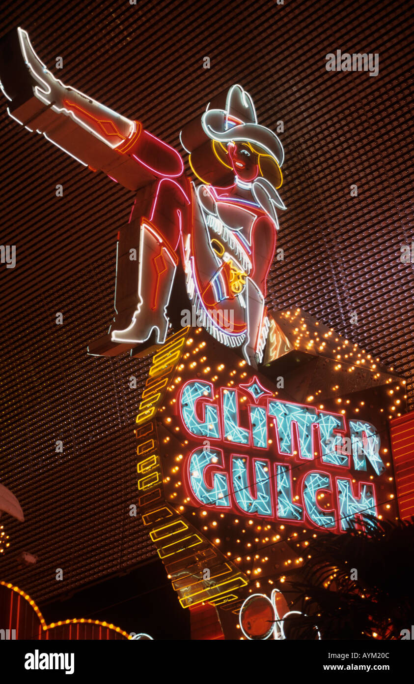 Glitter gulch sign hi-res stock photography and images - Alamy