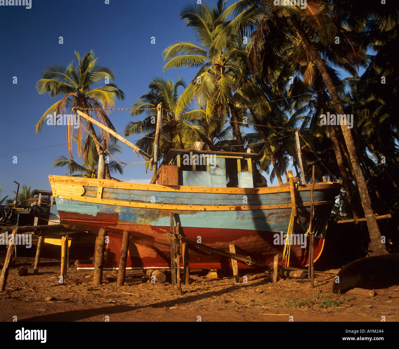 Fishing boat Betul Goa India Stock Photo - Alamy