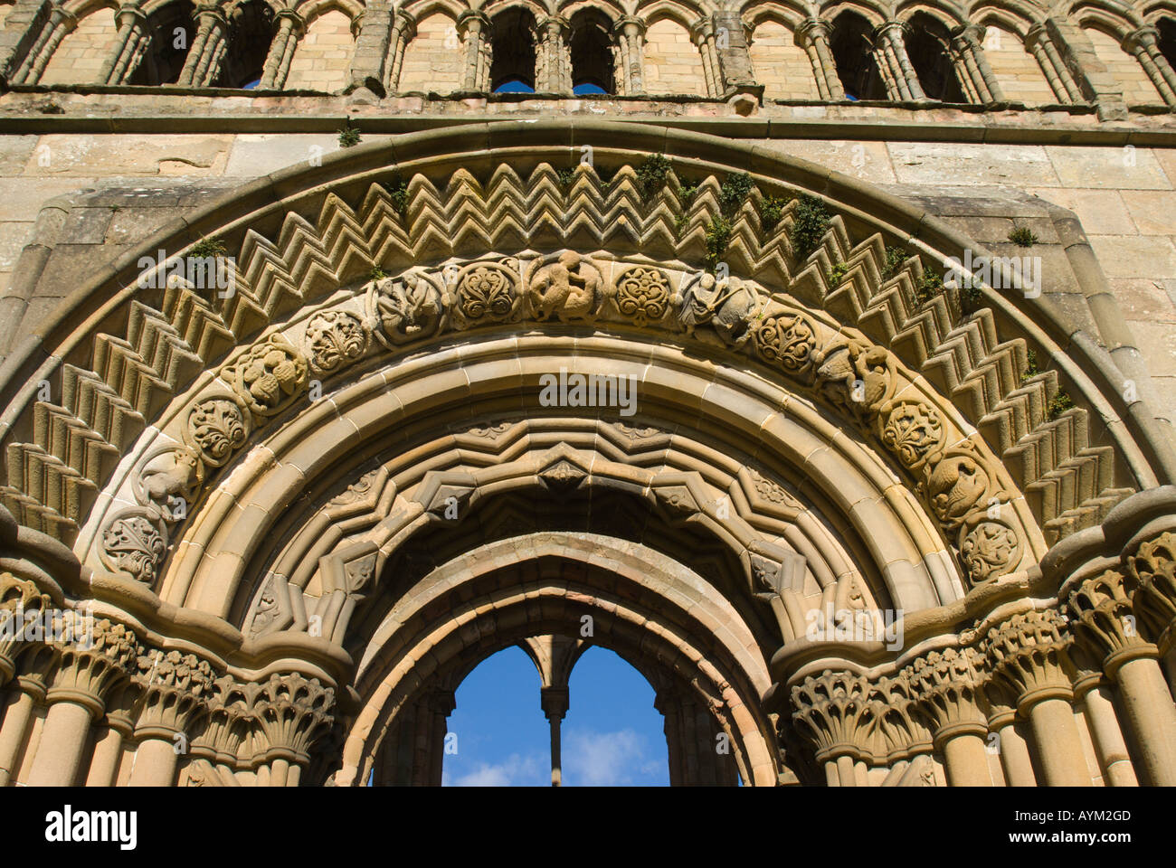 Jedburgh Abbey 12th century Scottish Border founded by King David 1st ...