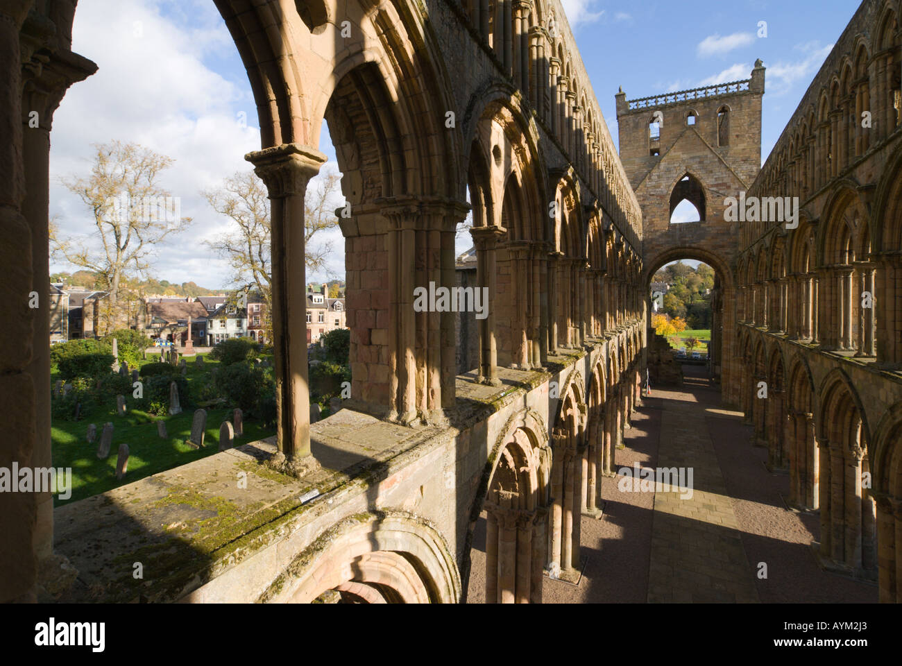 Jedburgh Abbey 12th century Scottish Border founded by King David 1st ...
