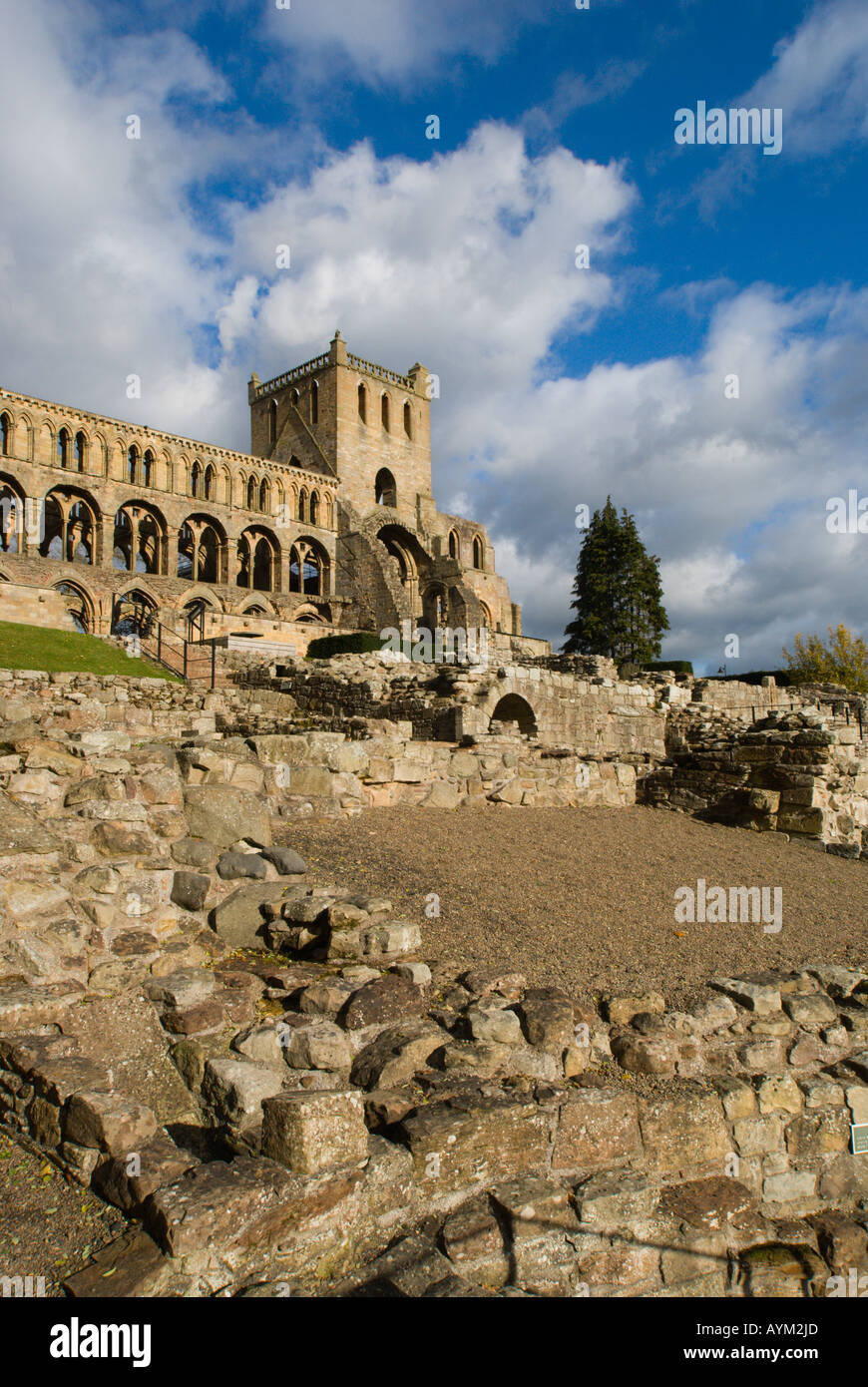 Jedburgh Abbey 12th century Scottish Border founded by King David 1st ...