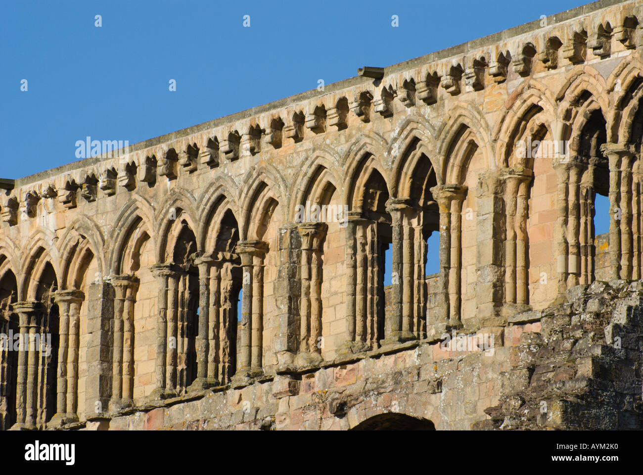 Jedburgh Abbey 12th century Scottish Border founded by King David 1st ...