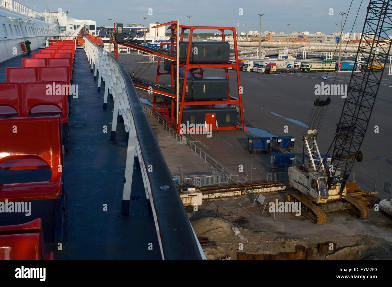 The dockside at Calais France Stock Photo - Alamy