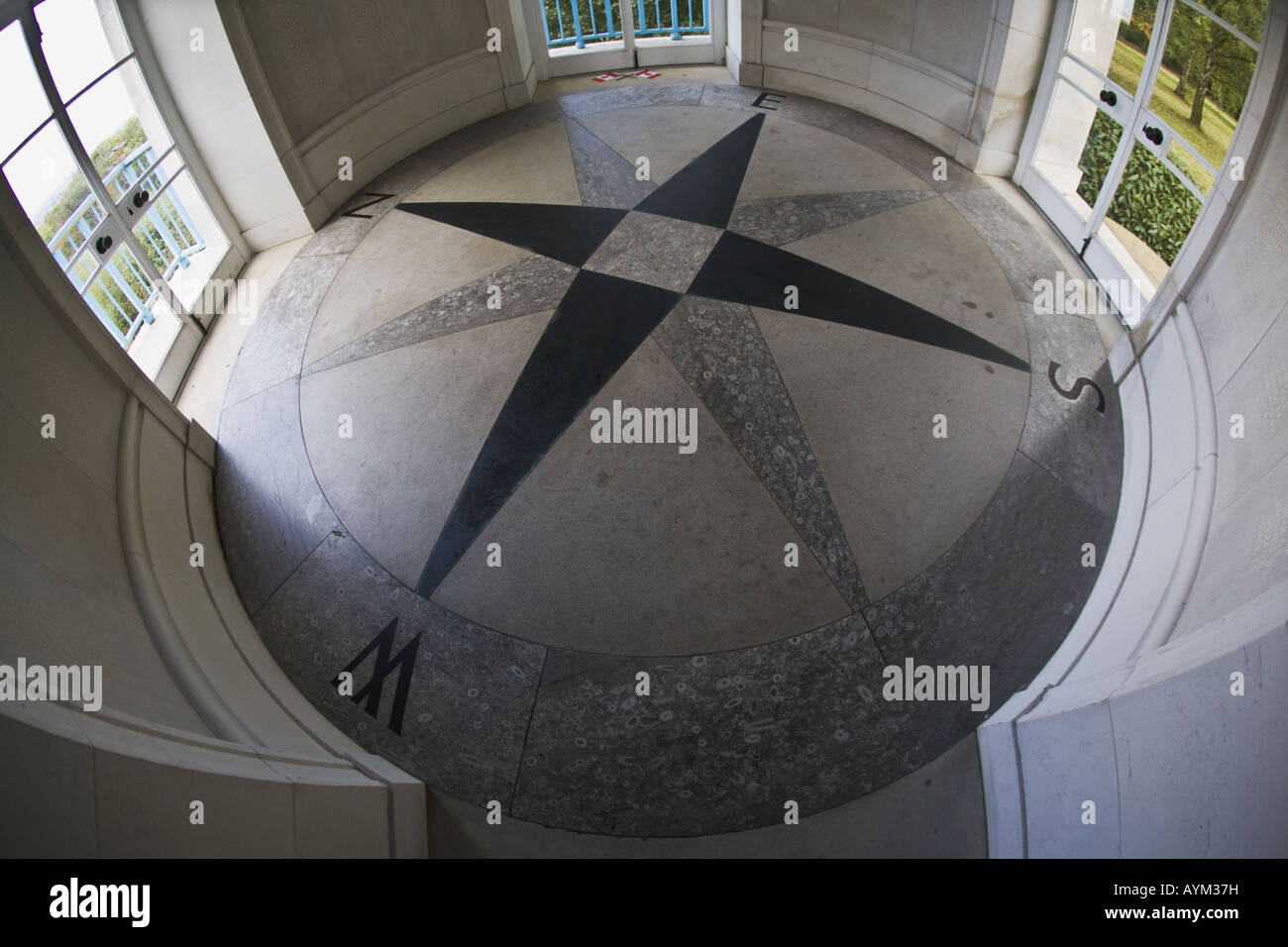 Air Forces Memorial Compass Stock Photo - Alamy
