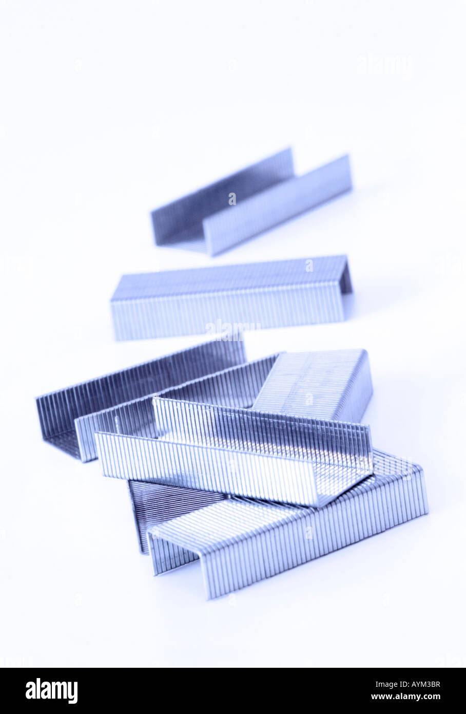 Staples on white Background Stock Photo - Alamy