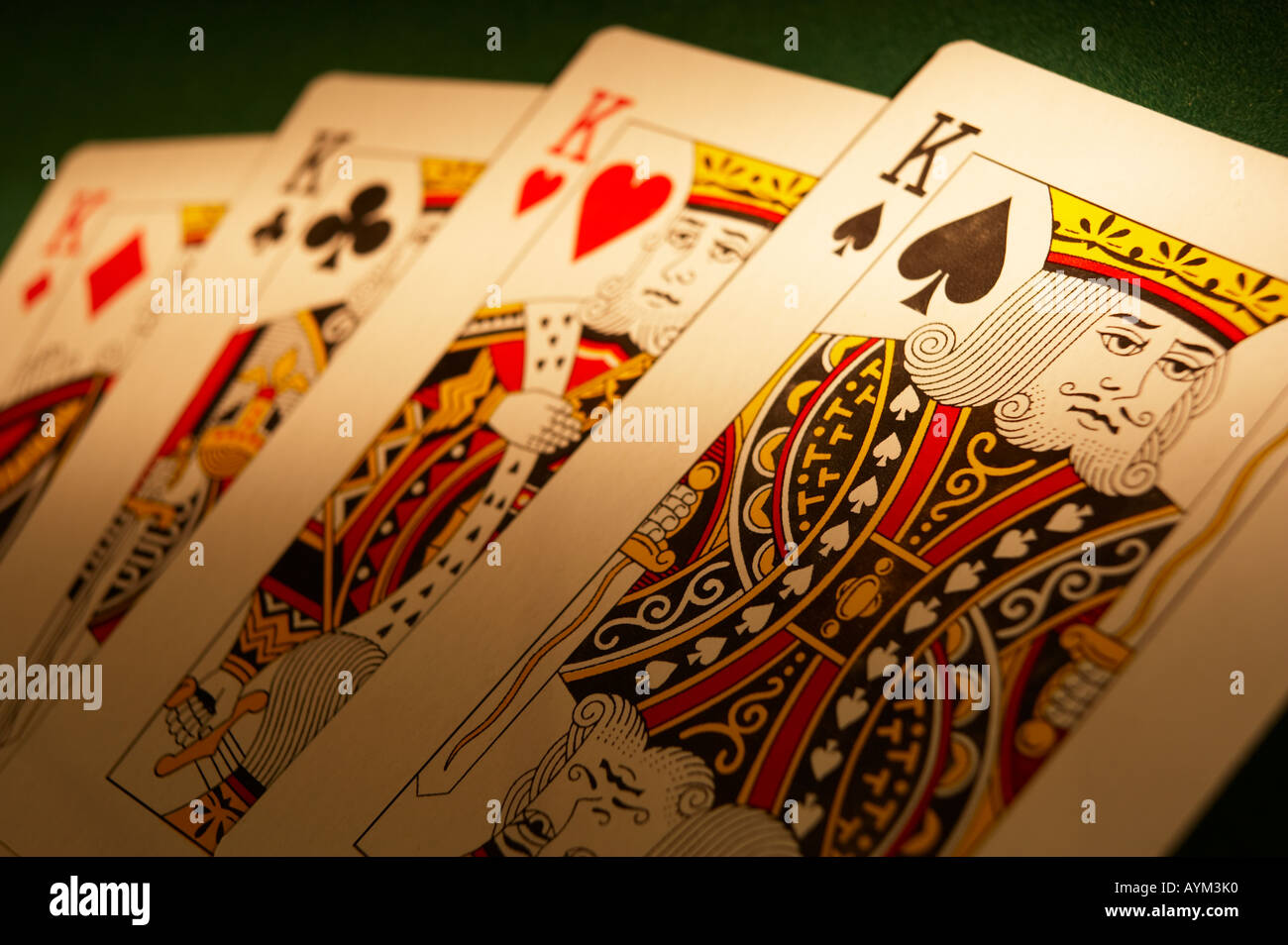 Four kings playing cards hi-res stock photography and images - Alamy