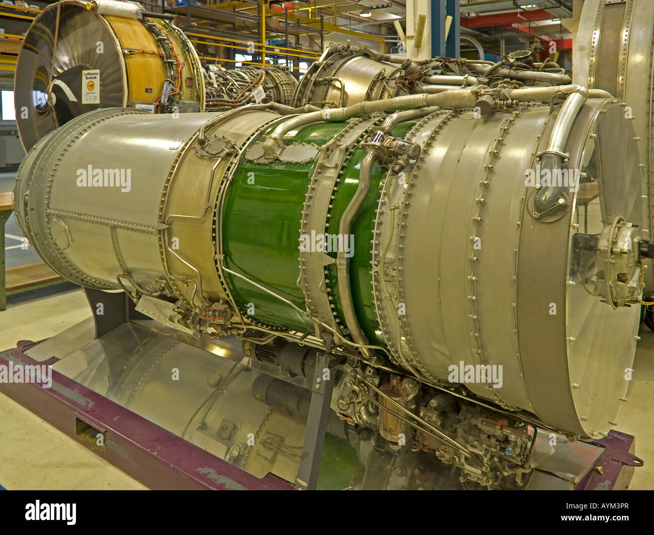 aeroplane jet engine historic exhibition airport Fraport Frankfurt am ...