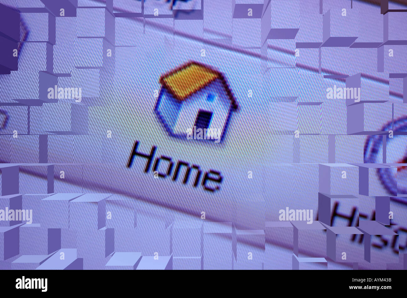 Internet Home Logo Stock Photo - Alamy