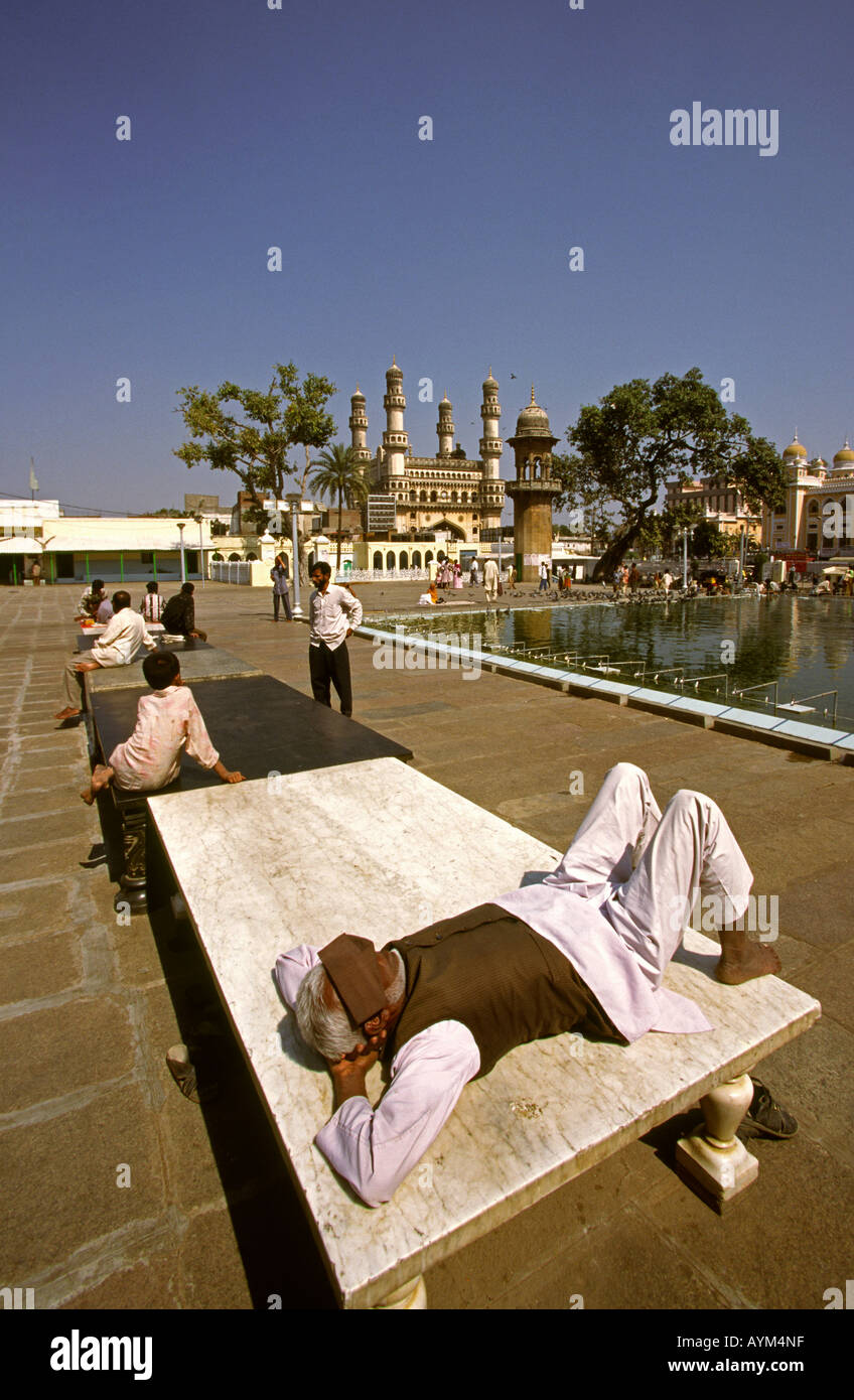India Andhra Pradesh Hyderabad Mecca Masjid ablutions pool and ...