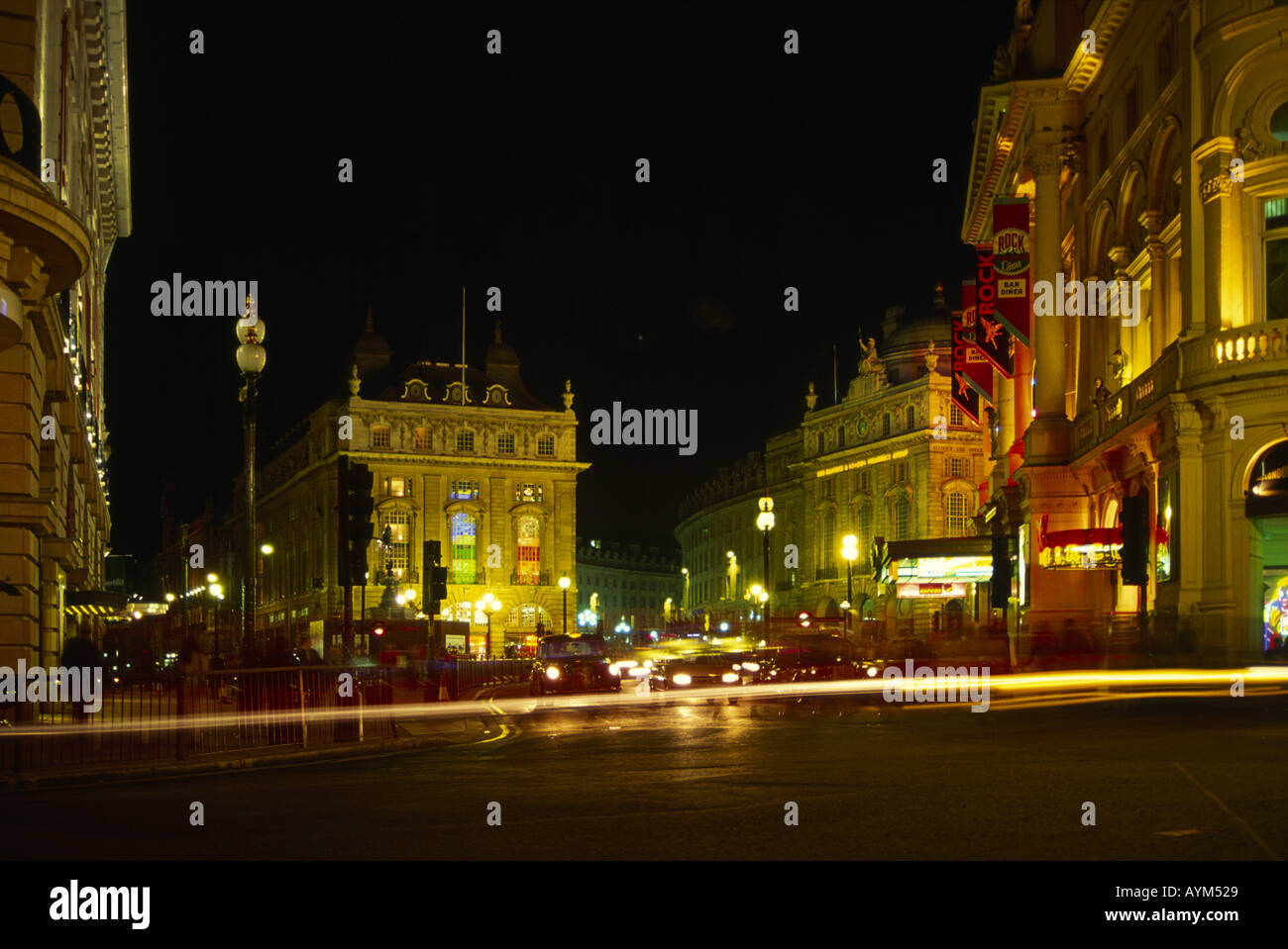 Piccadilly Circus at night London England UK Stock Photo - Alamy