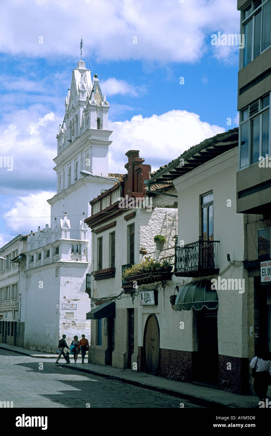 Old Spanish colonial buildings Cuenca Ecuador Stock Photo - Alamy