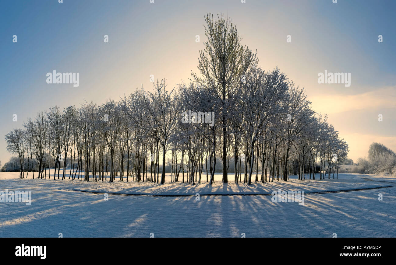 A snow covered rural landscape in the countryside Stock Photo - Alamy
