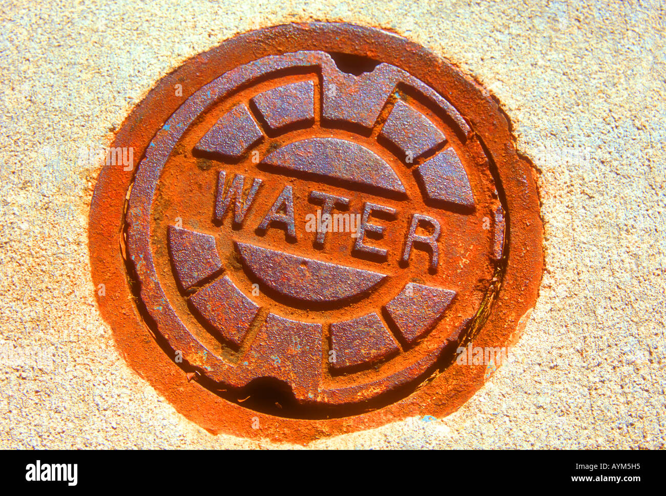 Water utility cover to protect valve Stock Photo - Alamy