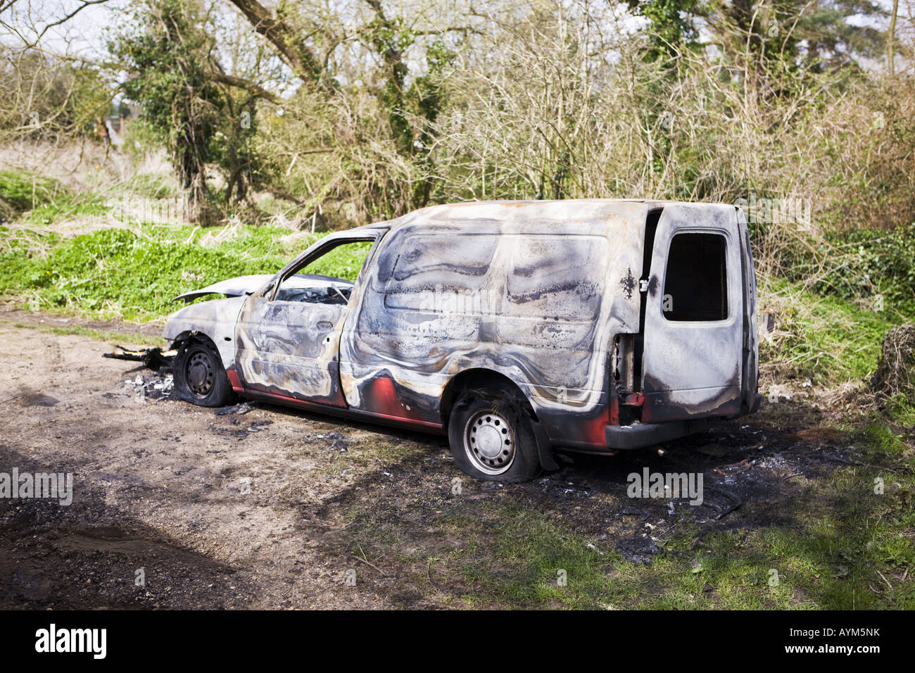 Out van arson hi-res stock photography and images - Alamy
