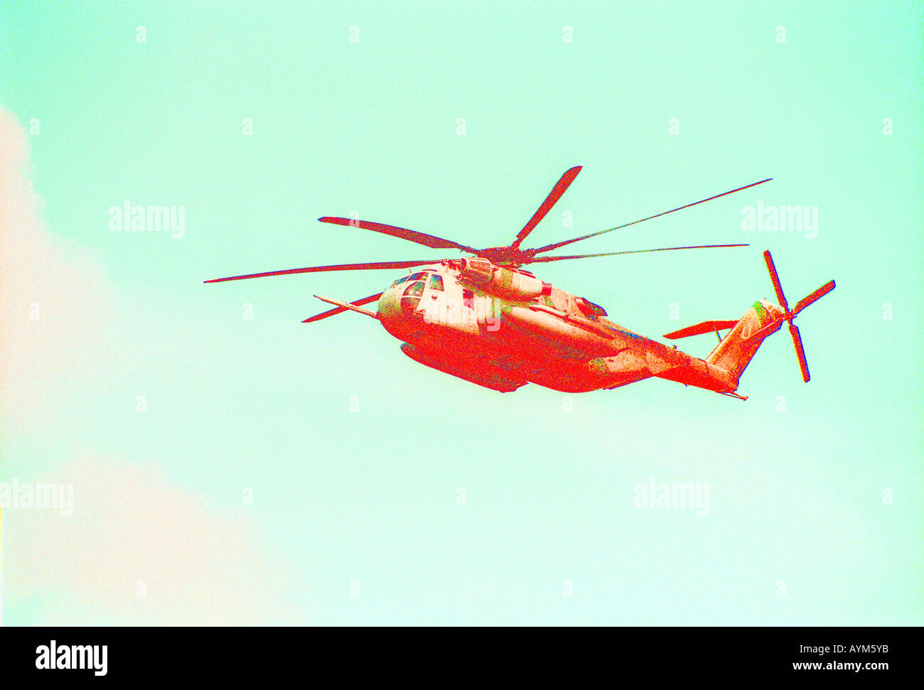 Sikorsky S-65 military helicopter Stock Photo - Alamy