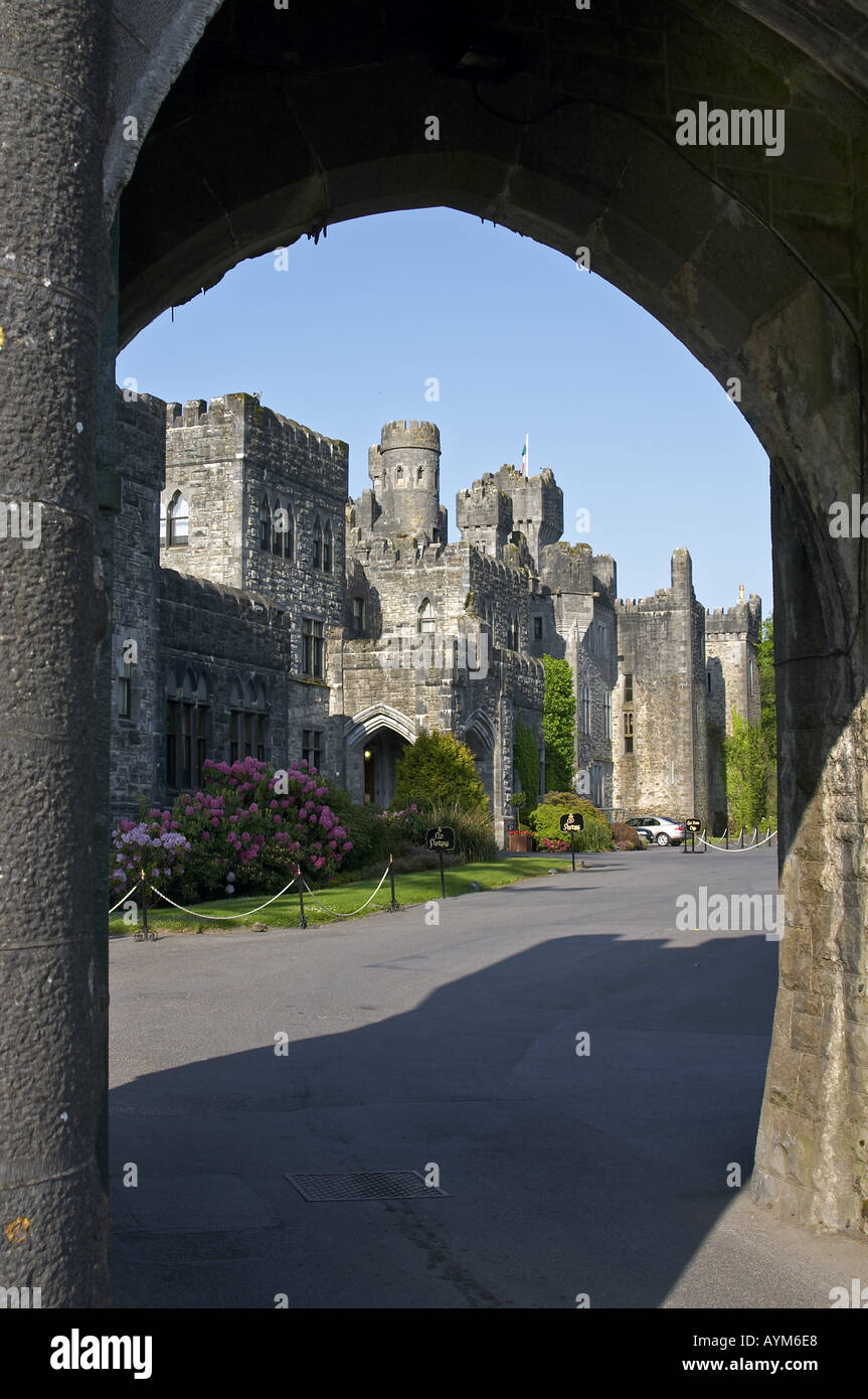 Main entrance from under the arch Ashford Castle Cong Co Mayo Ireland ...