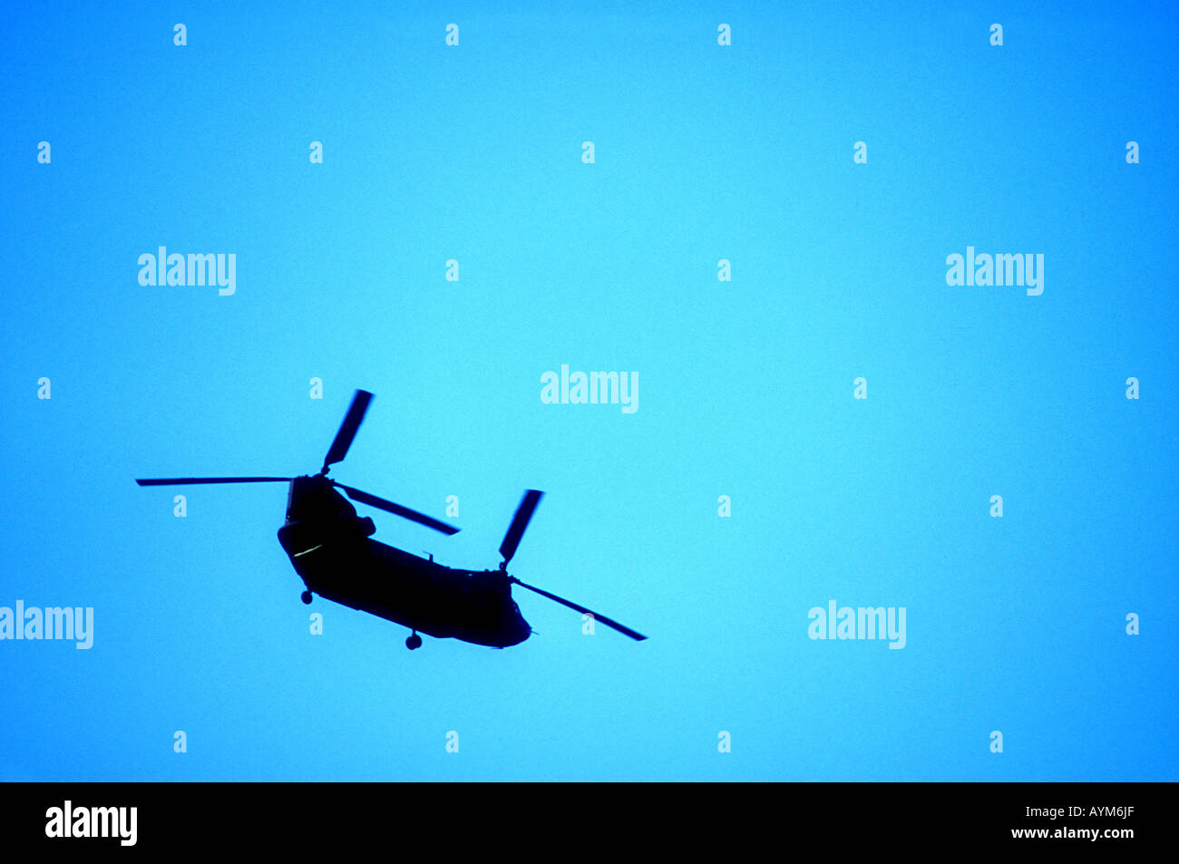 Twin rotor American Chinook helicopter. manufactured by Boeing Stock ...