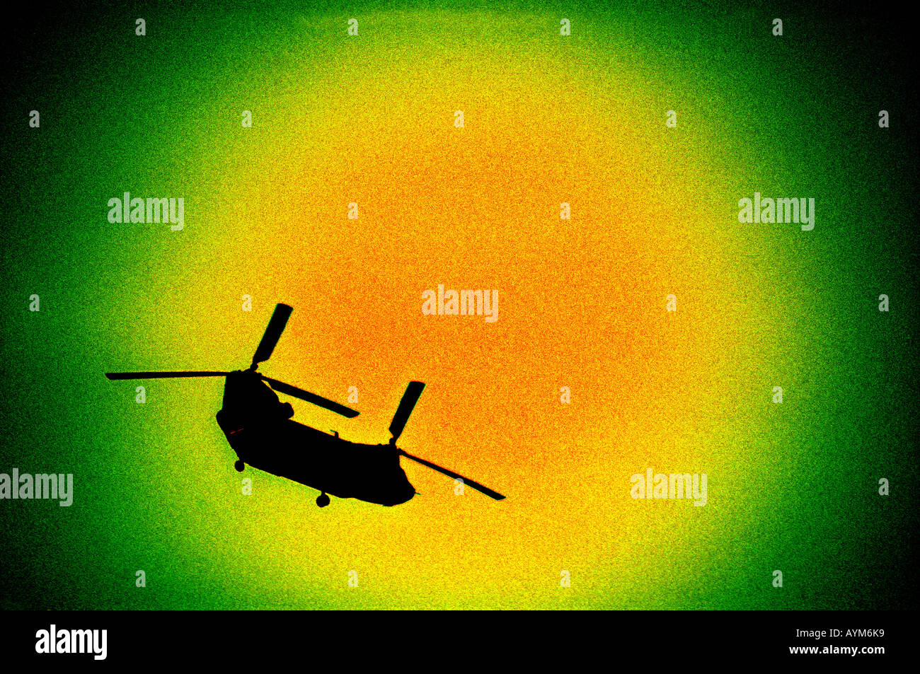 Twin rotor American Chinook helicopter. manufactured by Boeing Stock ...