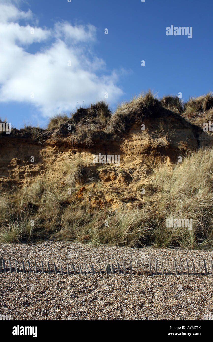DUNWICH BEACH AND CLIFFS. SUFFOLK. ENGLAND Stock Photo - Alamy