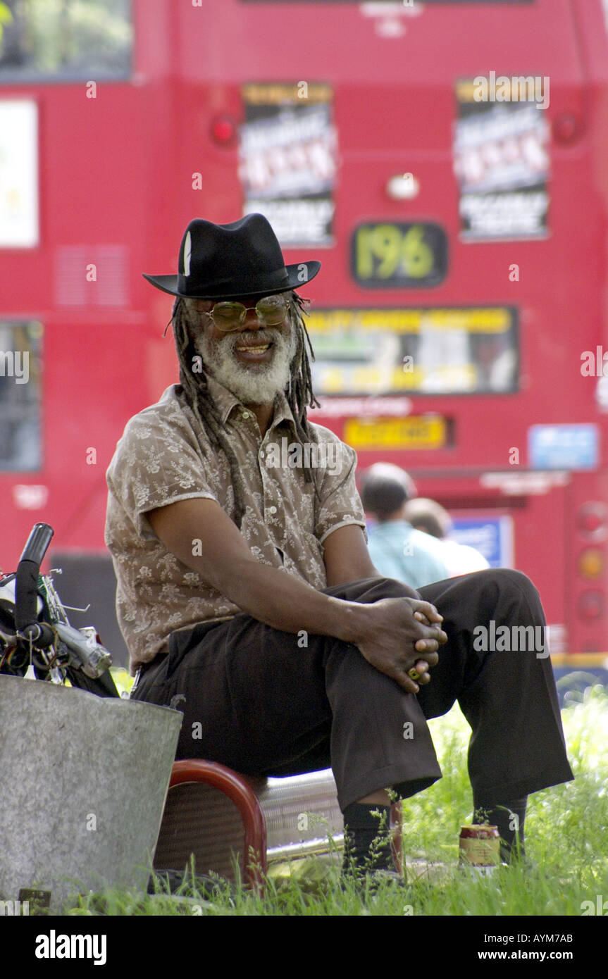 Smiling West Indian man Brixton London SW2 Stock Photo - Alamy